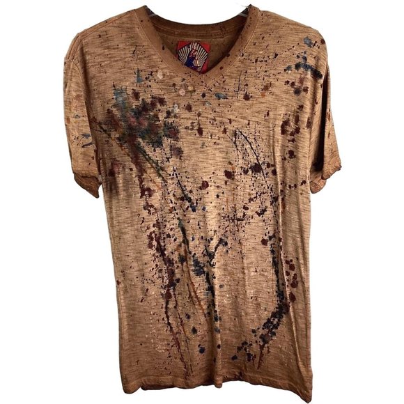 copper river | Shirts | Copper River Brown Tye Dye Vneck Tshirt | Poshmark